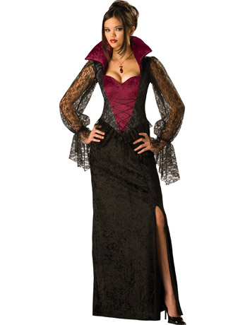 Women's Gothic Vampiress Costume - Angels Fancy Dress
