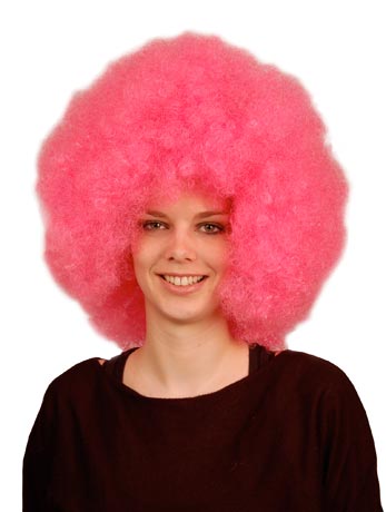 Hot Pink Afro Wig - Angels Fancy Dress