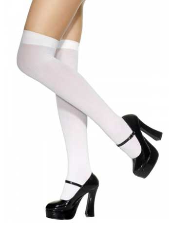 White Stockings Accessory - Angels Fancy Dress